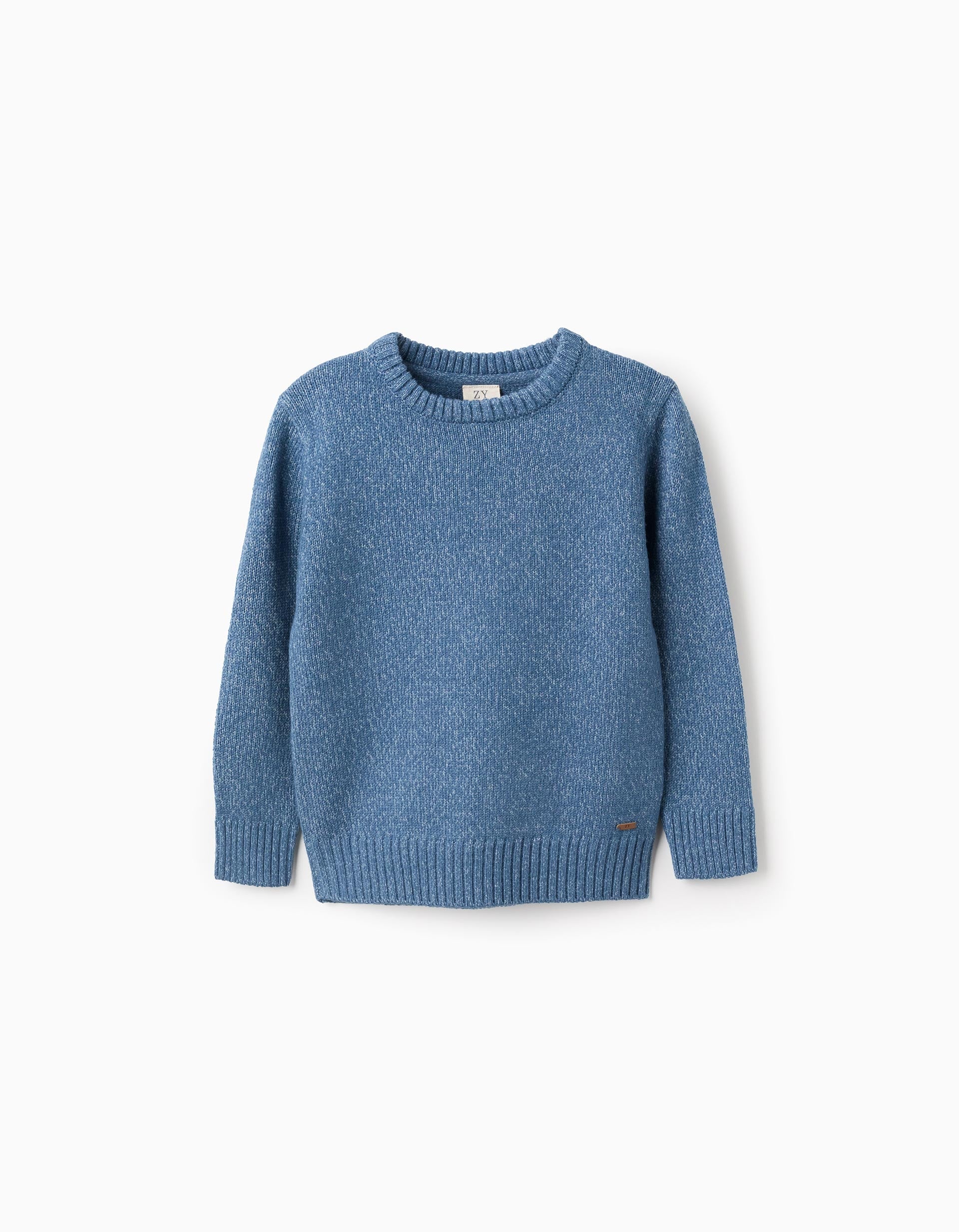 Mesh Effect Jumper for Boys, Blue | Ziddy KSA